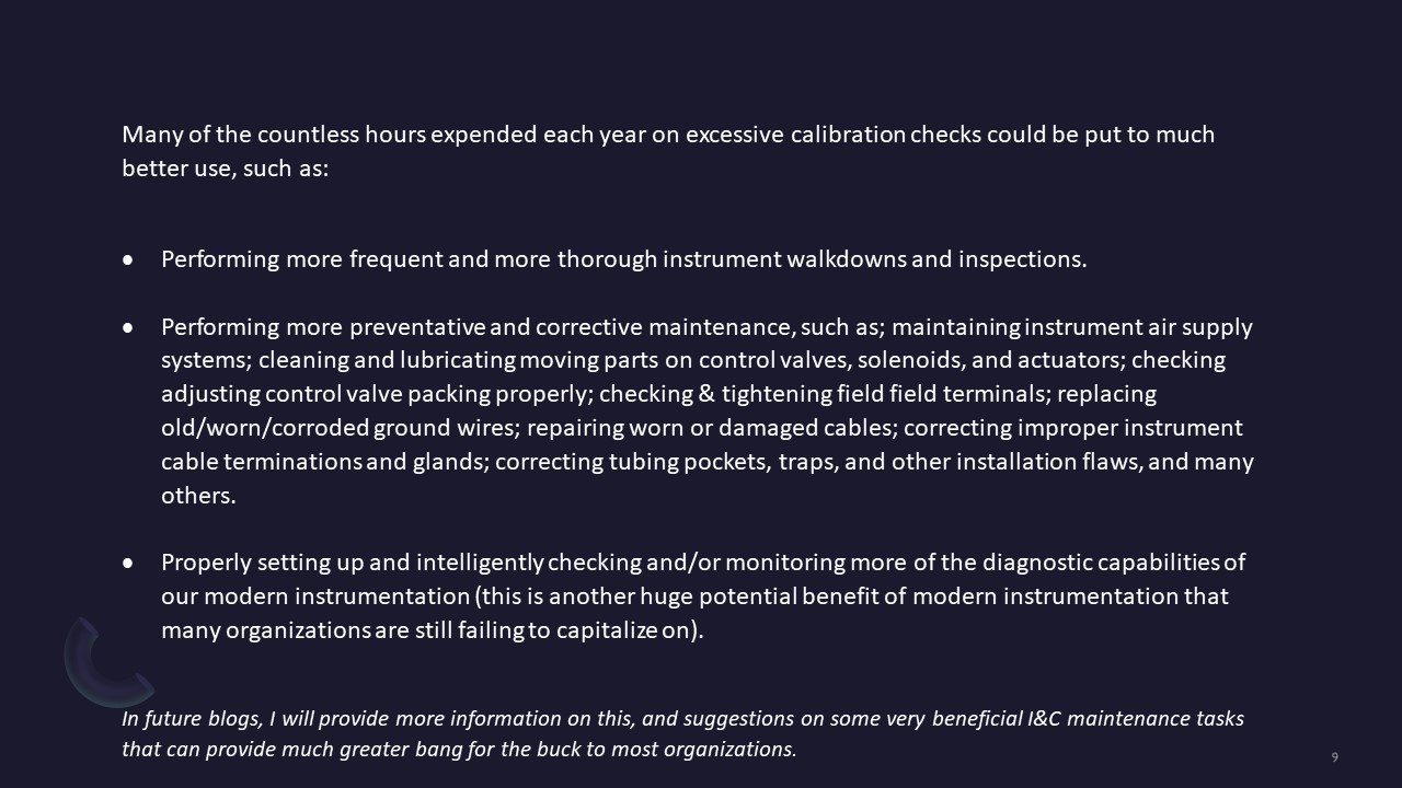 I&C Calibration Frequency Mistakes